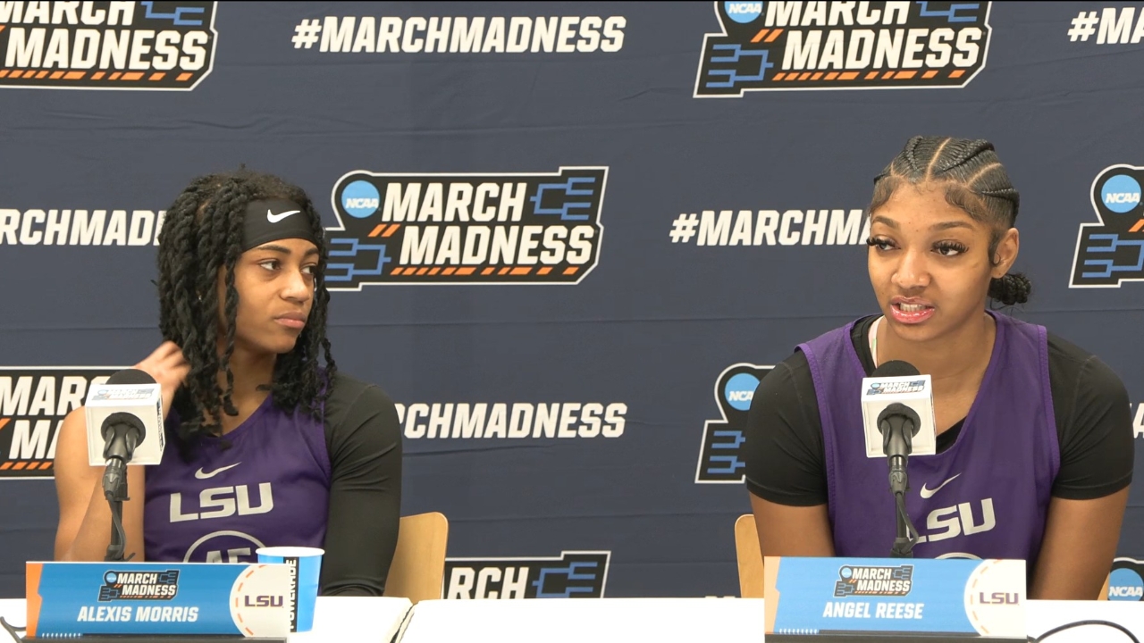 WATCH: LSU Alexis Morris and Angel Reese talk NCAA tournament, LSU vs ...