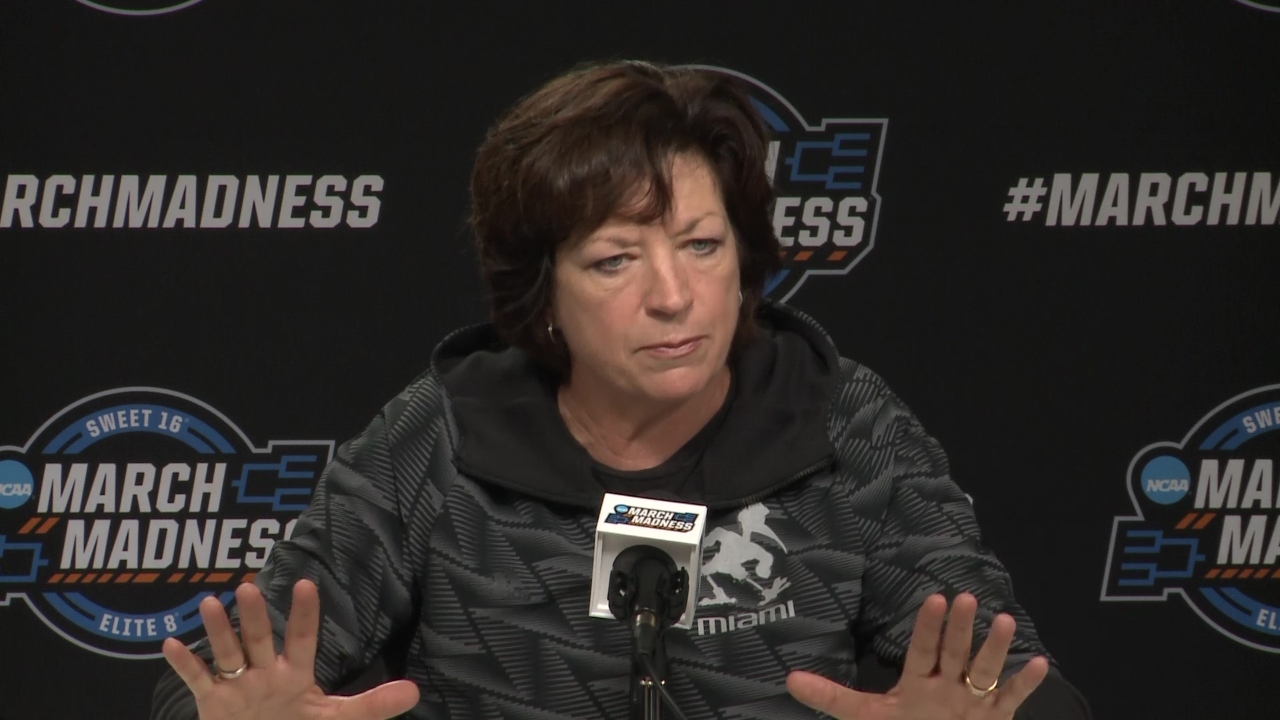 WATCH: Miami Katie Meier previews LSU Elite-8 game | TigerBait.com
