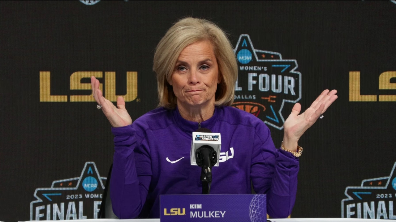 VIDEO: LSU Kim Mulkey and Angel Reese preview Iowa National Title game ...