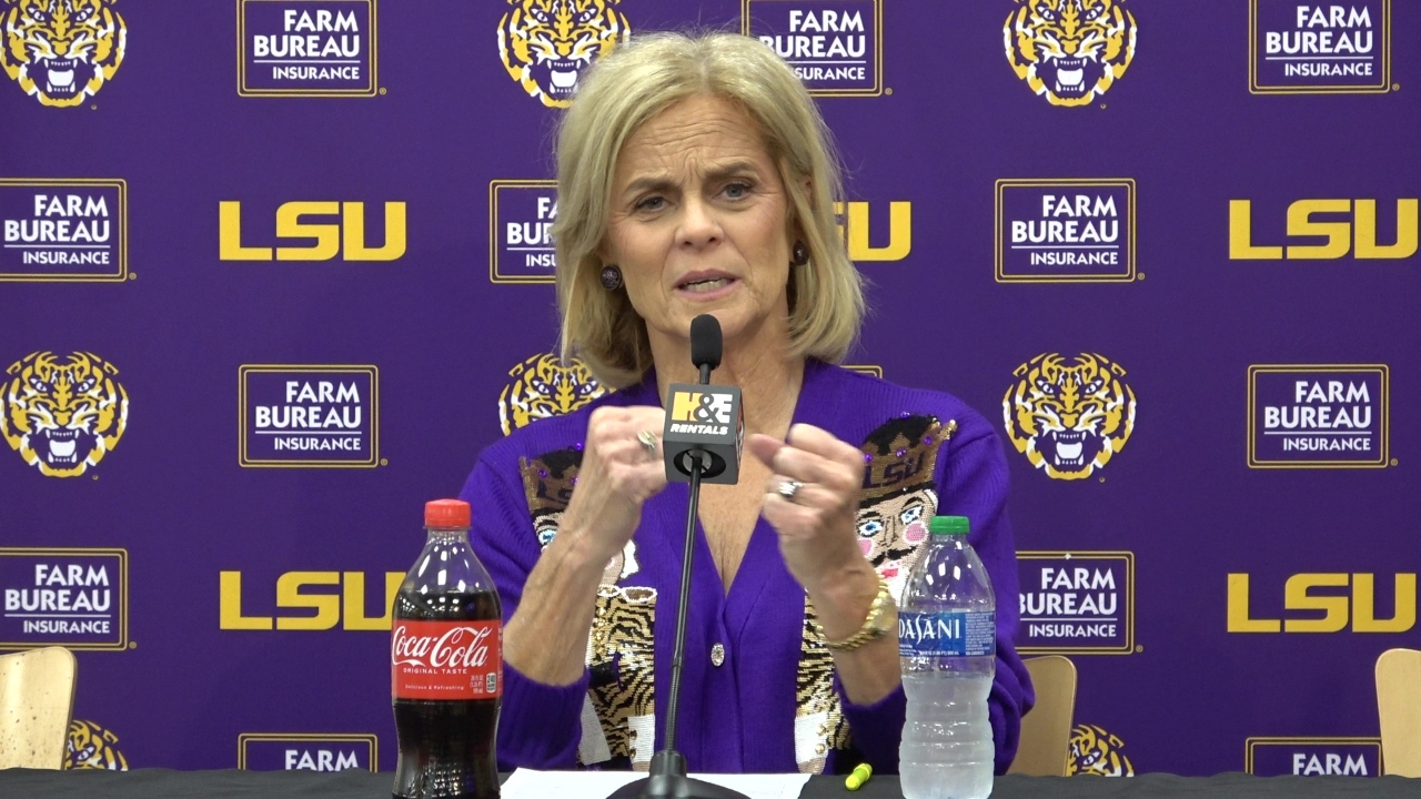 WATCH: LSU Kim Mulkey WIN over Kent State postgame with Mikaylah ...