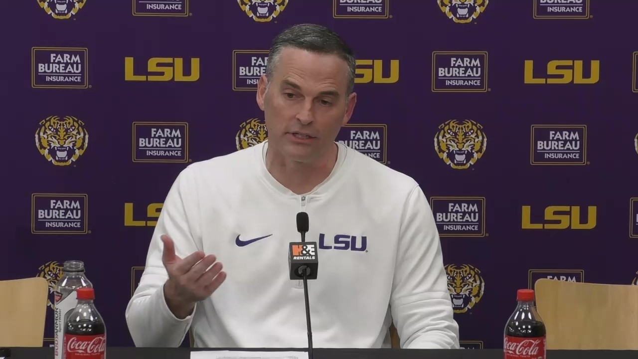 WATCH: LSU Matt McMahon WIN over Georgia postgame | TigerBait.com