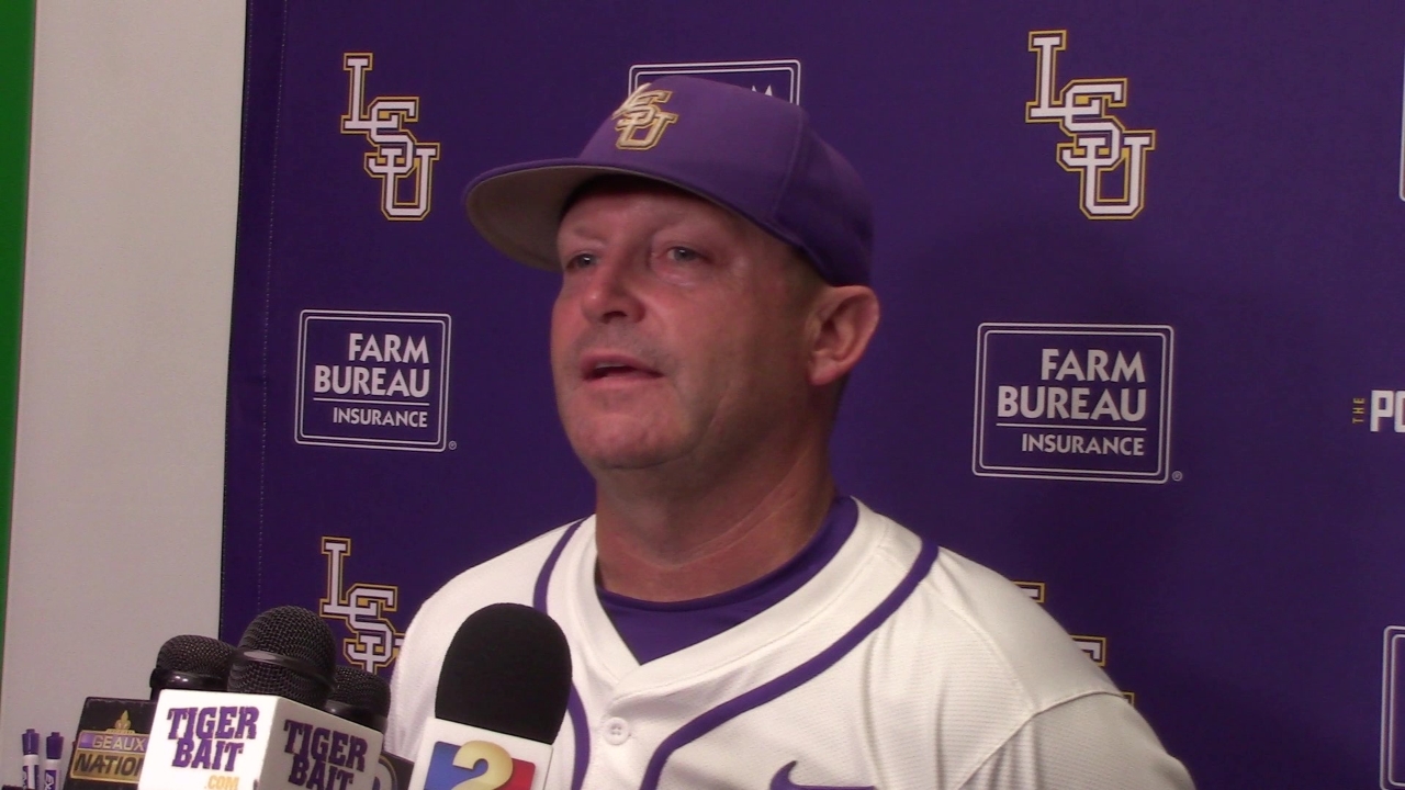 WATCH: LSU Jay Johnson WIN over No.1 Texas A&M postgame | TigerBait.com