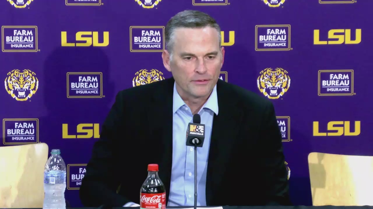 WATCH: LSU Matt McMahon WIN over FGCU postgame, plus Corey Chest ...