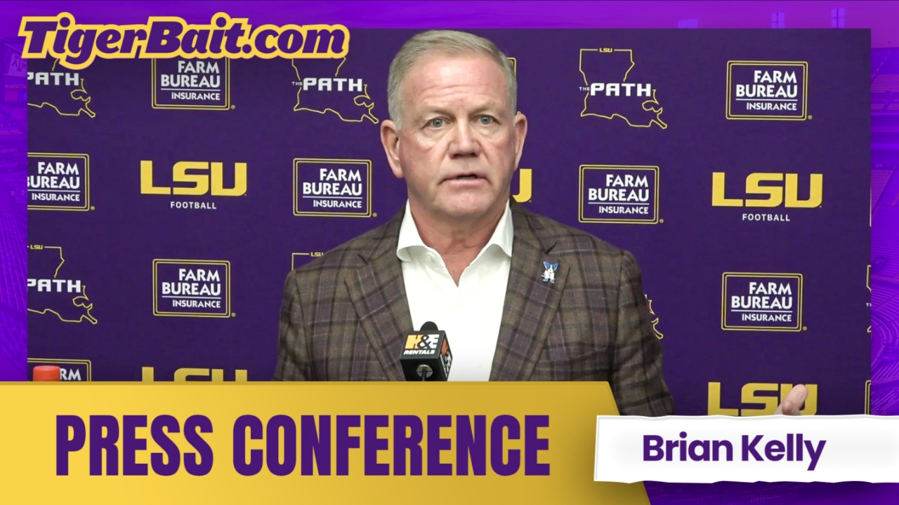 WATCH: LSU Brian Kelly Press Conference Thursday post-practice ...