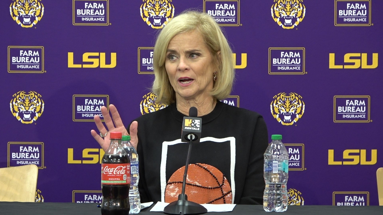 WATCH: LSU Kim Mulkey WIN over Auburn postgame | TigerBait.com