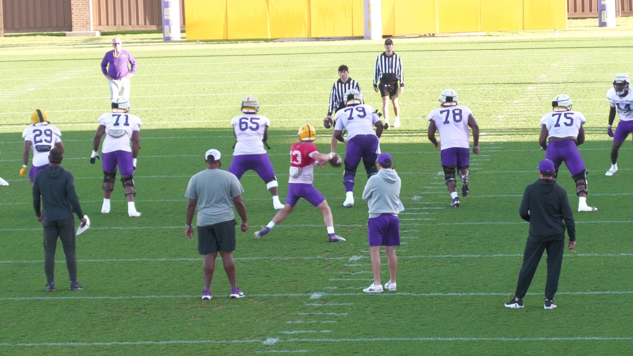 WATCH: LSU spring FOOTBALL practice video, March 18 | TigerBait.com