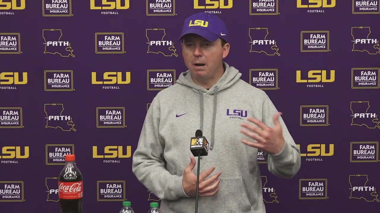 WATCH: LSU Joe Sloan, Tigers offensive coordinator talks spring ...