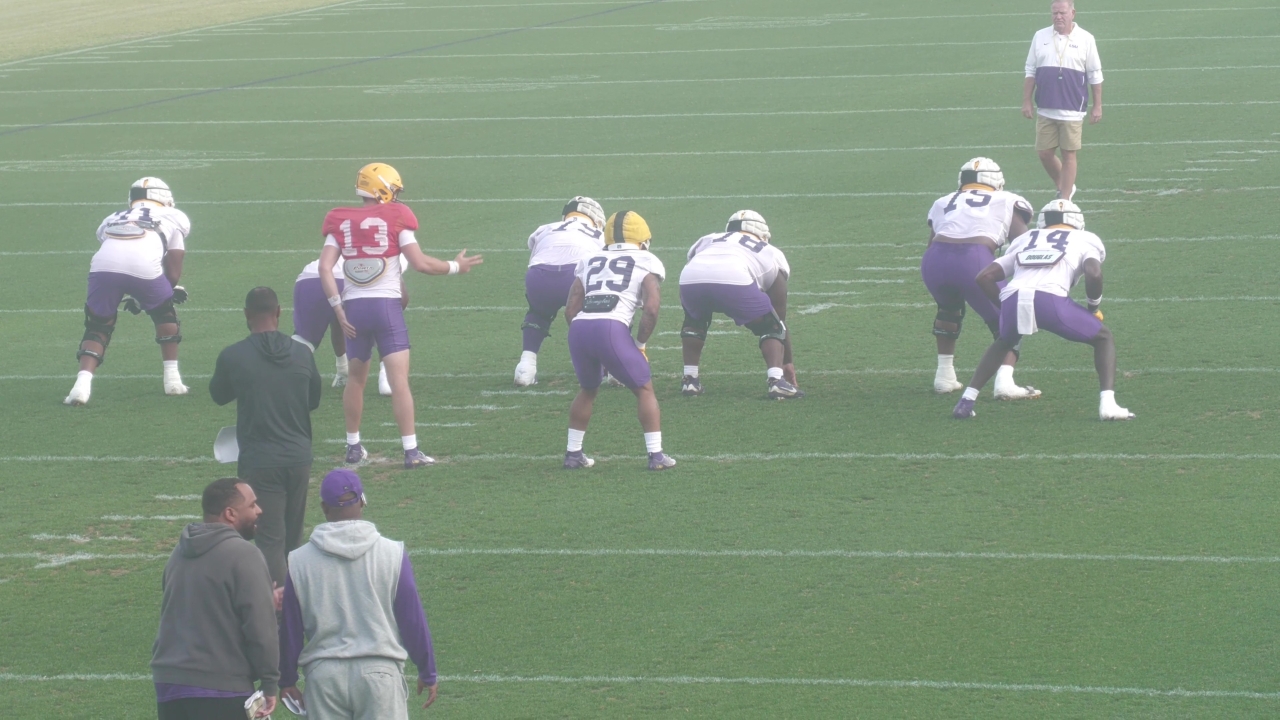 LSU spring FOOTBALL practice video, March 25 | TigerBait.com