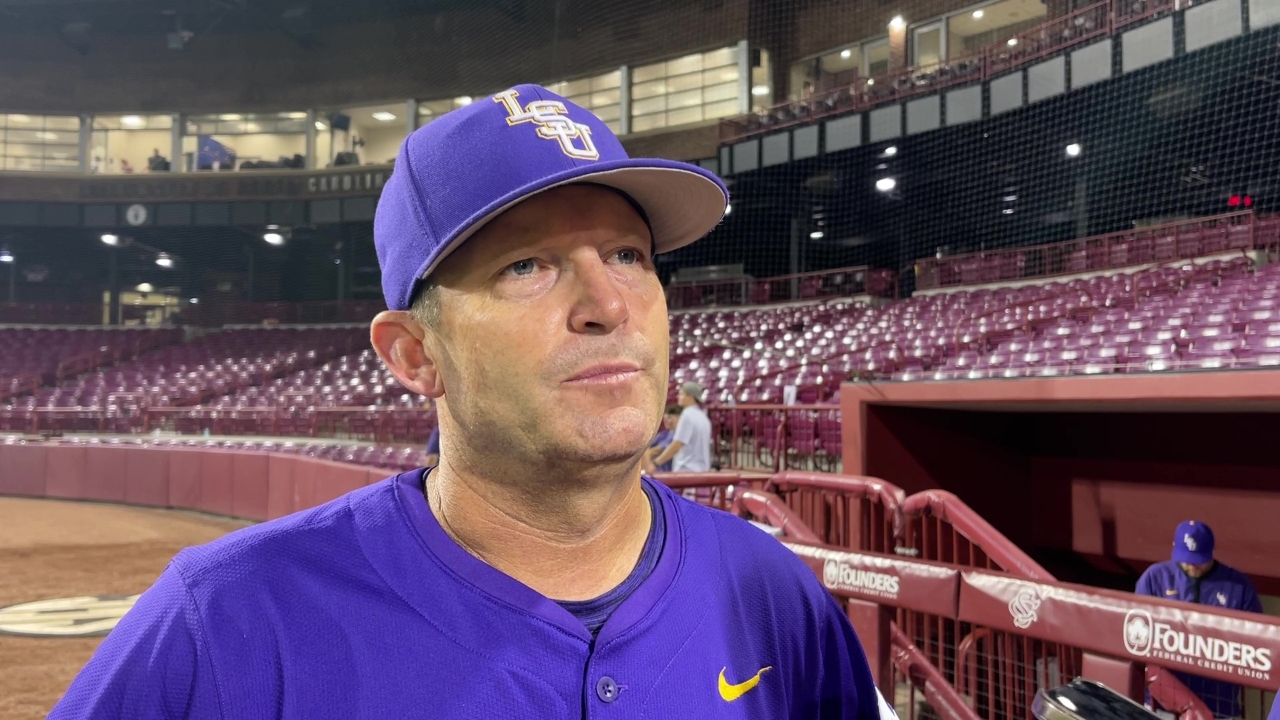 WATCH: LSU Jay Johnson & Jared Jones WIN over South Carolina postgame ...