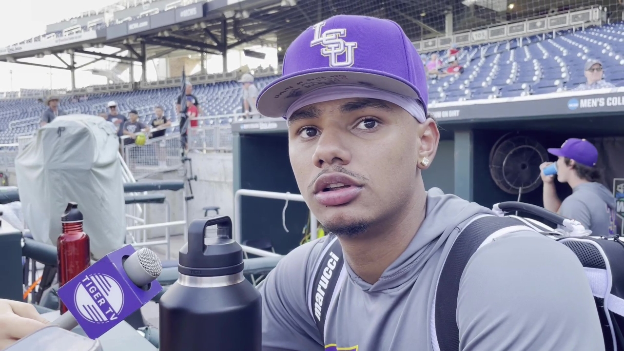 WATCH: LSU Baseball in Omaha Day 1 interviews: Eyanson, Evans ...