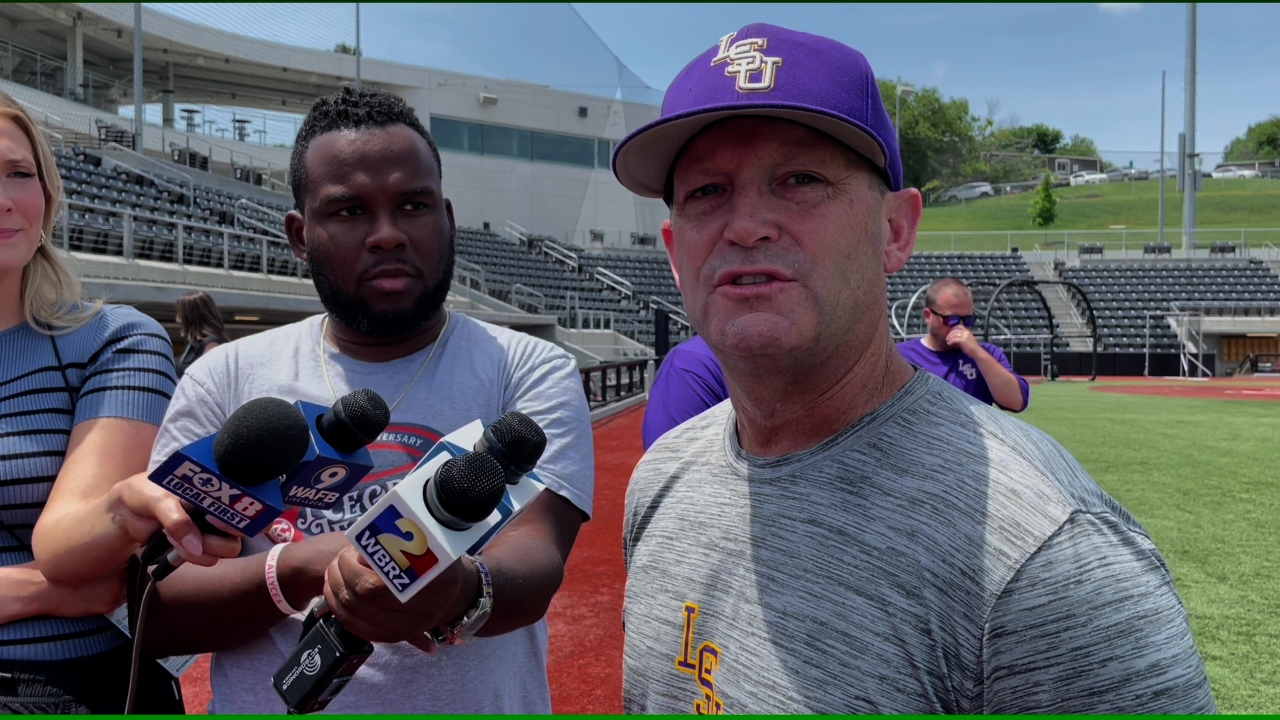 WATCH: LSU Jay Johnson Friday CWS post-practice interview | TigerBait.com