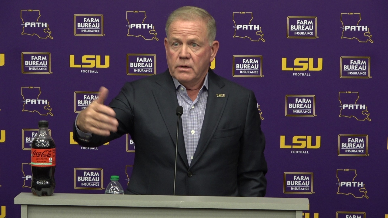 WATCH: LSU Brian Kelly CLEMSON week press conference | TigerBait.com