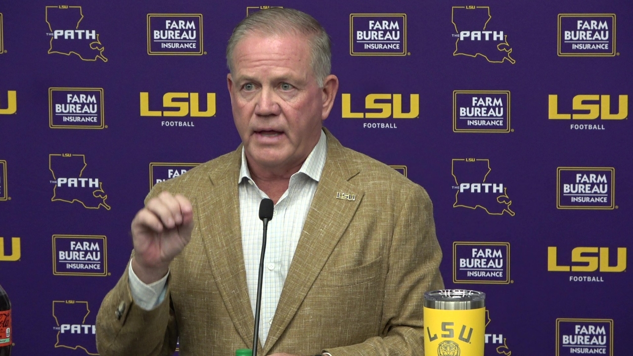 WATCH: LSU Brian Kelly Recaps Win Over Clemson, Previews La. Tech ...
