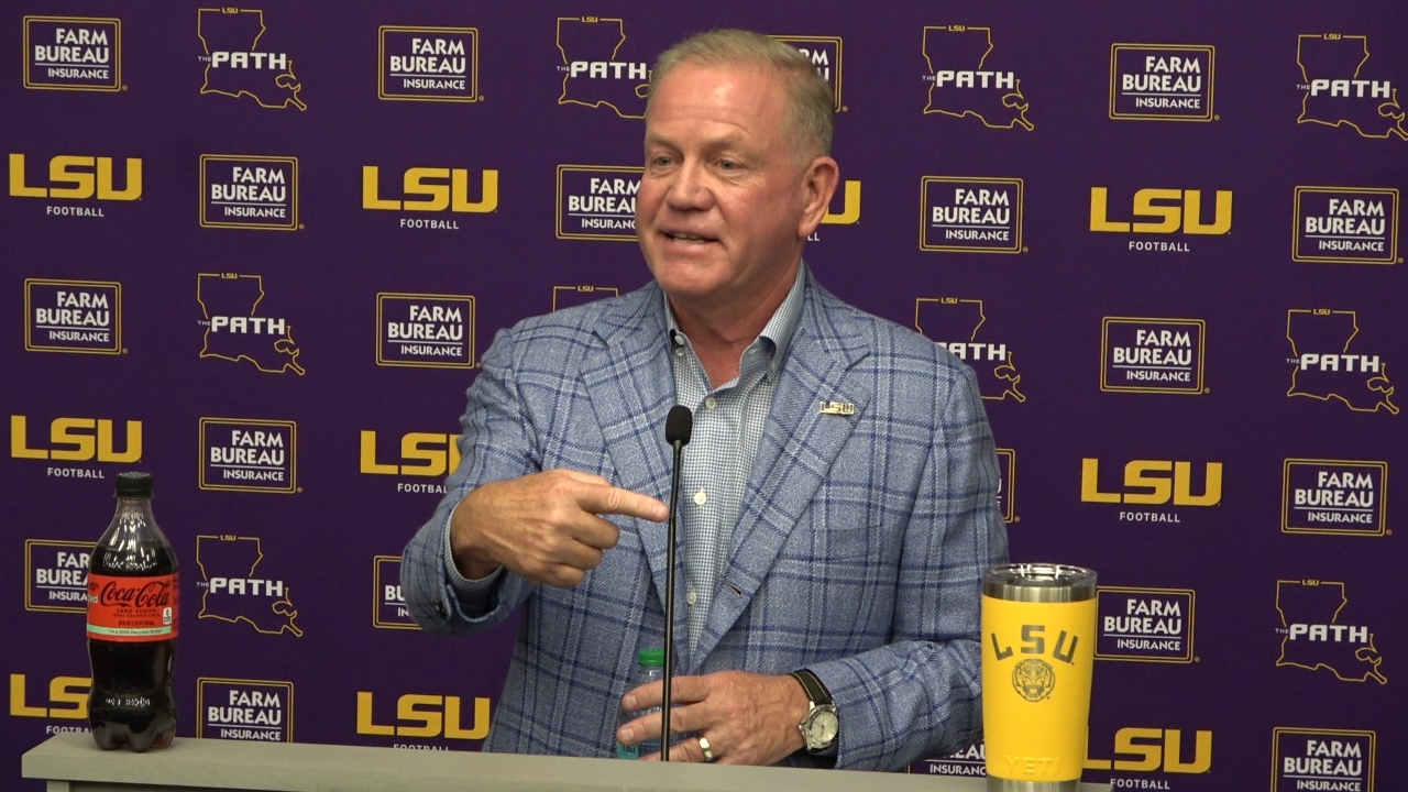 WATCH: LSU Brian Kelly FLORIDA game-week press conference | TigerBait.com