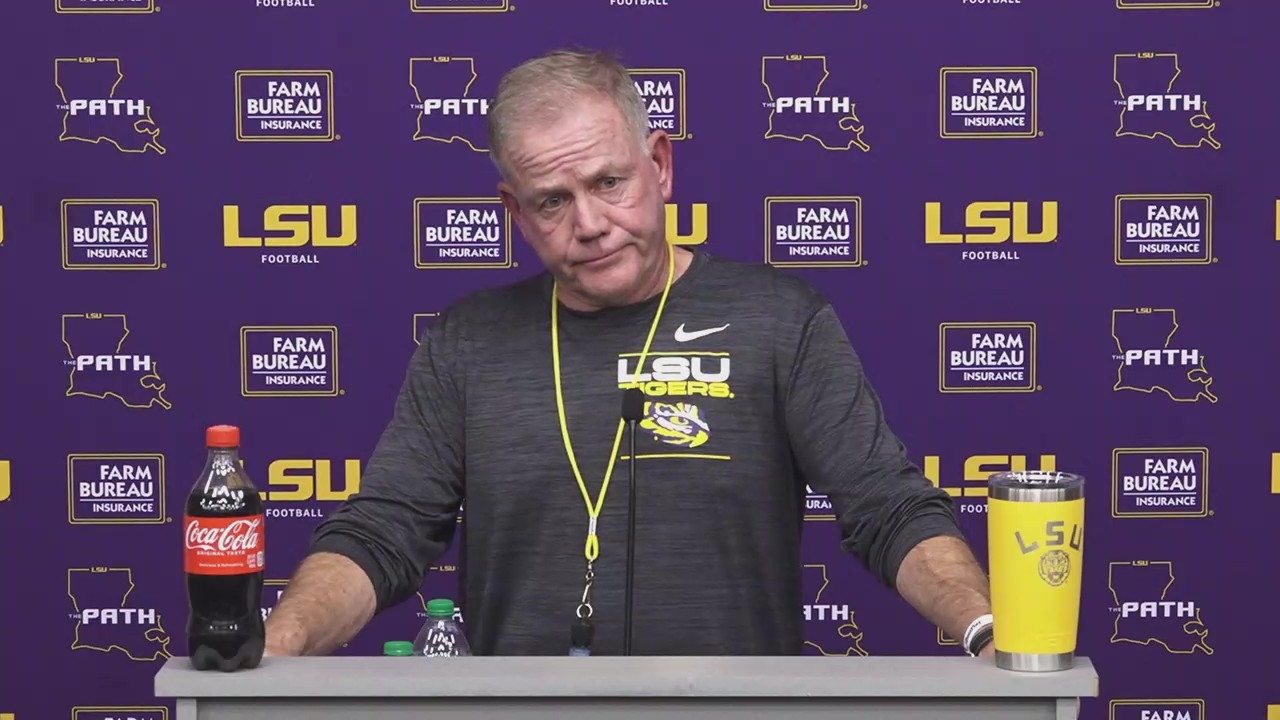 LSU Brian Kelly Talks Nussmeier, Durham and open date goals | TigerBait.com