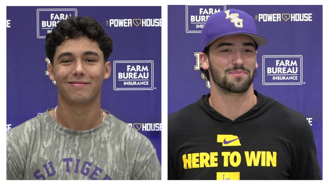 WATCH: LSU fall baseball interviews, Derek Curiel & Casan Evans ...