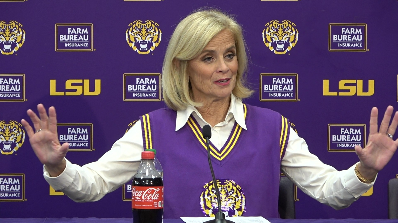 WATCH: LSU Kim Mulkey WIN over Mississippi College postgame | TigerBait.com