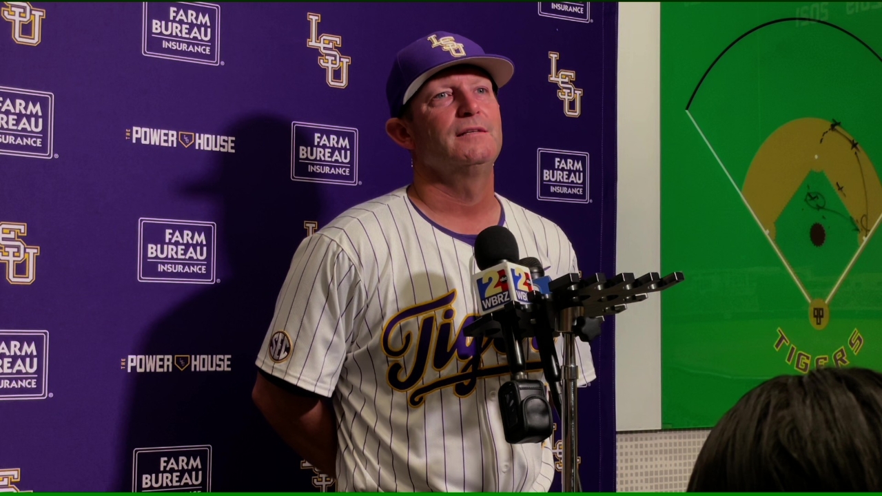 WATCH: LSU Jay Johnson WIN over Northeastern postgame | TigerBait.com