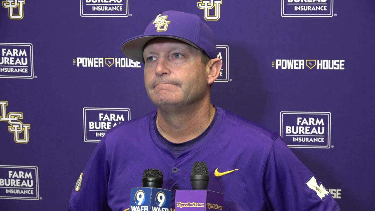 WATCH: LSU Jay Johnson WIN over Oklahoma postgame | TigerBait.com